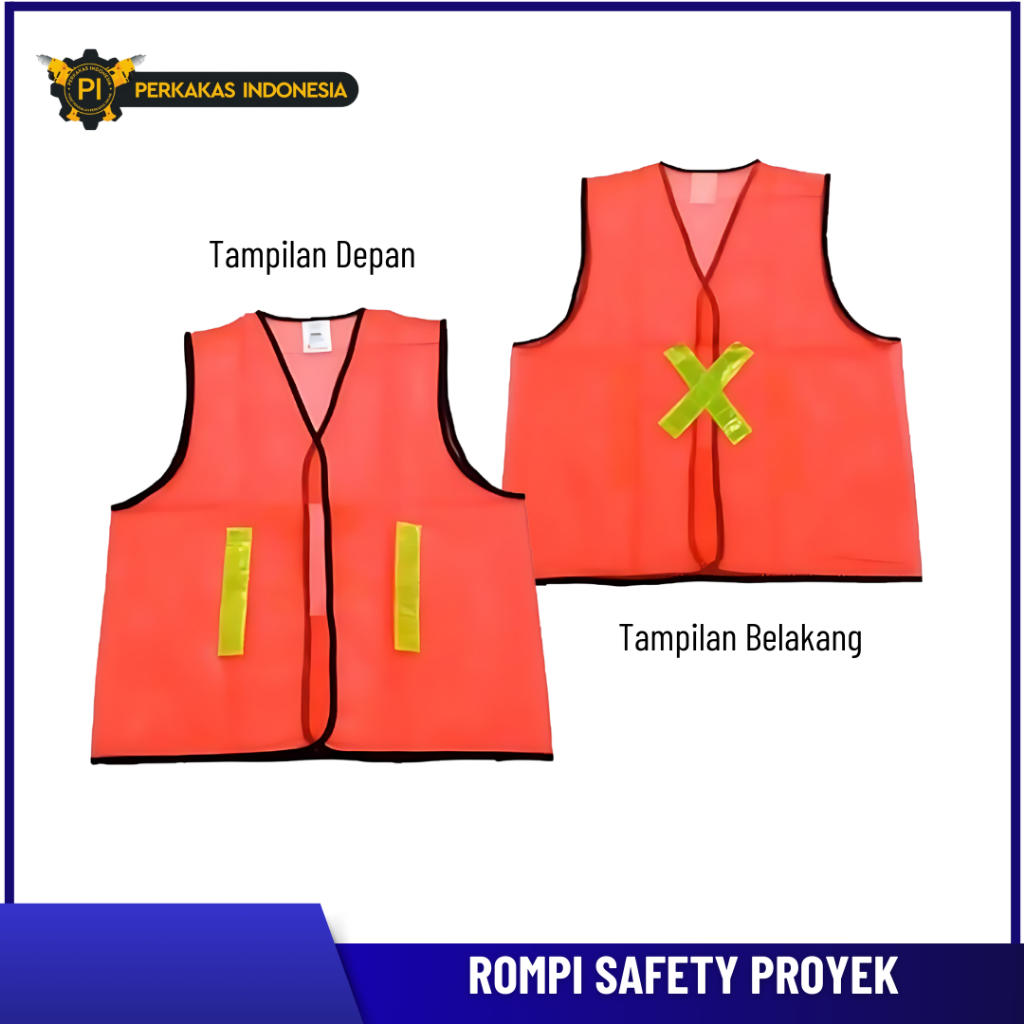 Jual Rompi Safety Proyek Polyester Rompi Pengaman Pekerja Lapangan ...