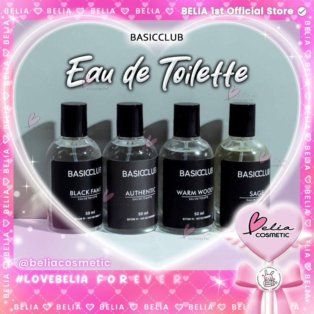 Jual BELIA BASICCLUB Eau De Toilette Perfume 50ml | 8ml | Parfum EDT ...