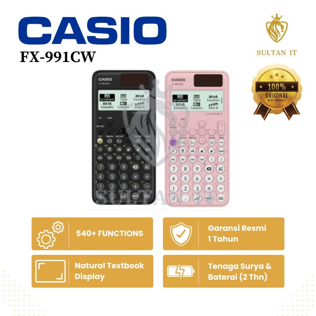 Jual Casio FX-991CW / FX 82CW Black ClassWiz Model Scientific Calculator Original | Shopee Indonesia