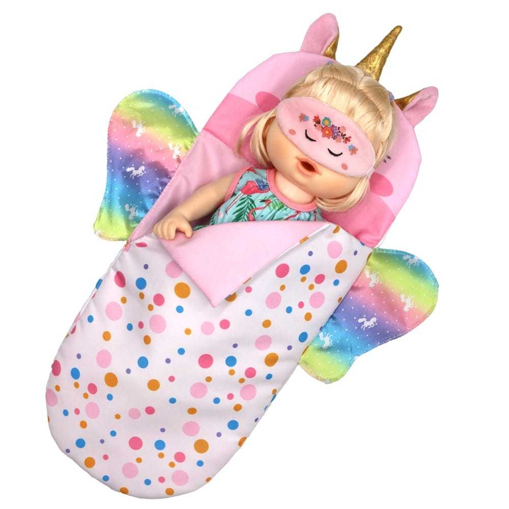Jual [CornerShop] Alas Tidur Boneka Baby Alive Penutup Mata Boneka Baby ...