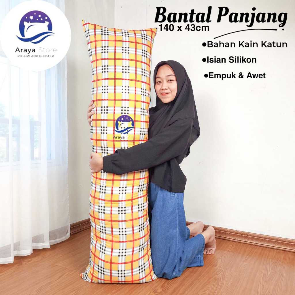 Jual Bantal Tidur Panjang Bantal Keluarga Bantal Super Empuk Bahan Adem ...