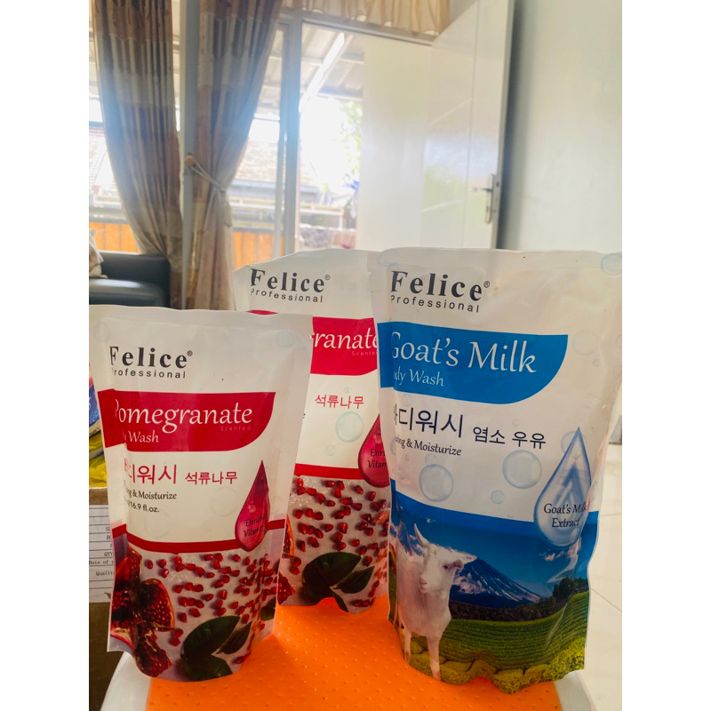 Jual Felice Body Wash Goat Milk 500ML/1000 ML | Shopee Indonesia