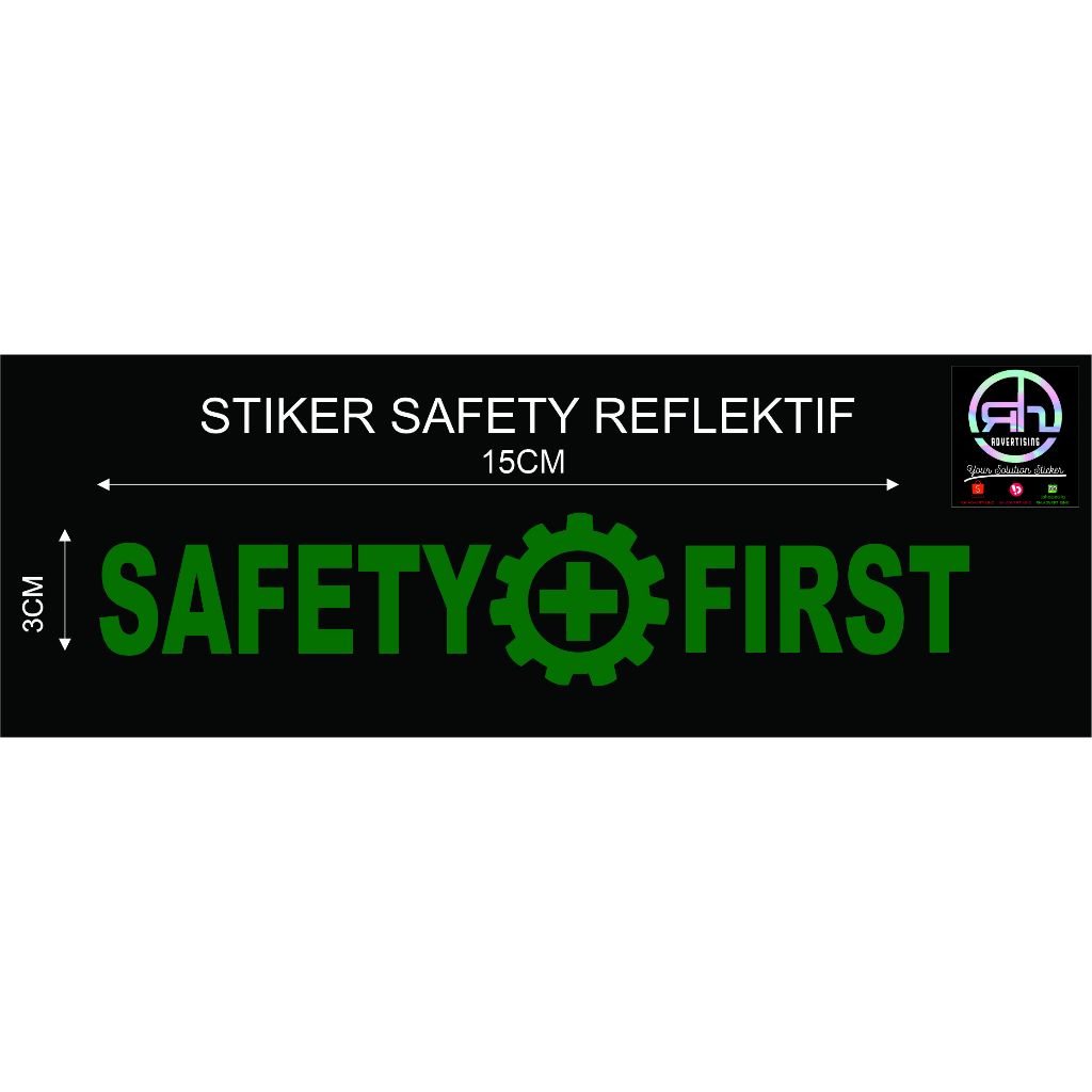 Jual stiker safety first/ k3 reflektif mantul cahaya | Shopee Indonesia