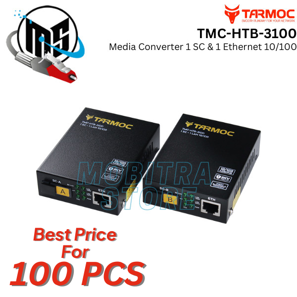 Jual Tarmoc TMC-HTB-3100 | Media Converter 1 FO 1 LAN | Netlink HTB3100 ...
