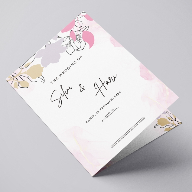 Jual UNDANGAN PERNIKAHAN BAHAN MURAH VINTAGE ELEGAN UNIK UNDANGAN BAHAN ...