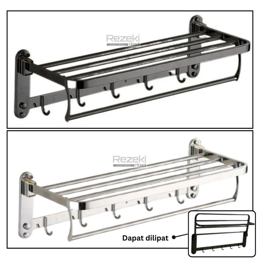 Jual Rak Handuk Stainless Sus304 - Model Lipat - Gantungan Handuk ...
