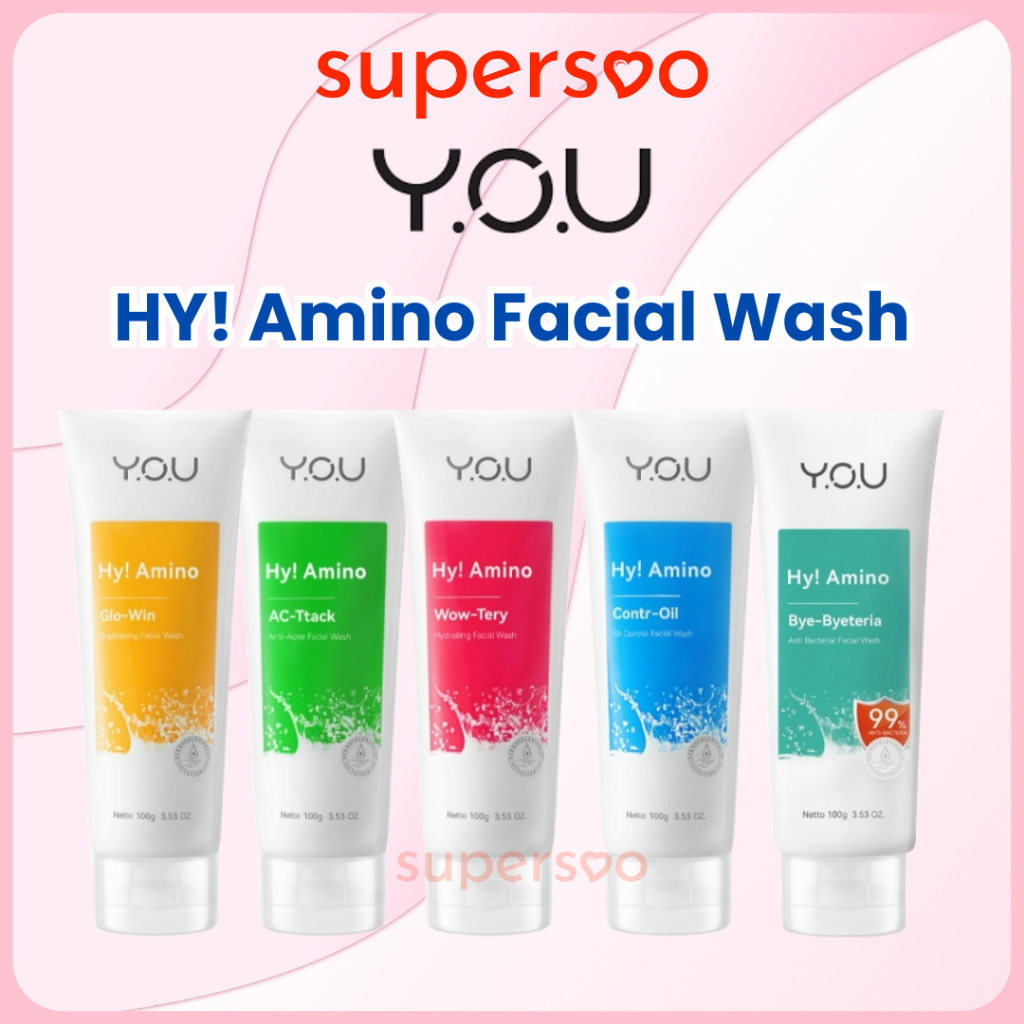 Jual YOU Hy! Amino Facial Wash | Anti Acne | Hydrating | Brightening ...