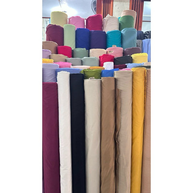 Jual Bahan Katun Poplin Polos Harga Per 0.5 meter ( Minimal 1 mtr klik ...