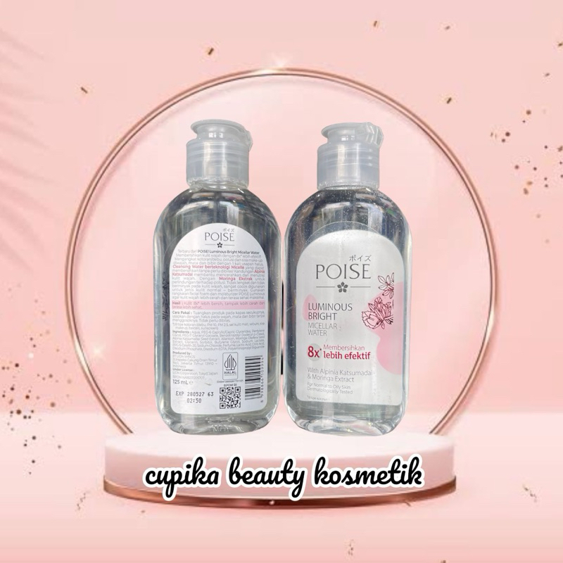 Jual [ca,ax] POISE MICELLAR WATER 125 ML - POISE LUMINOUS BRIGHT ...