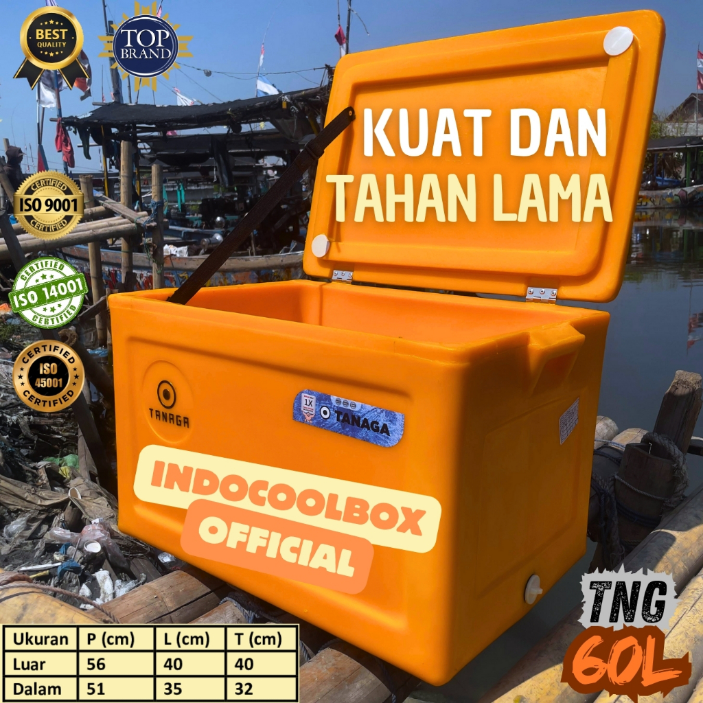 Jual Cooler Box Tanaga 60 Liter Termos Es Kotak Tempat Es Batu Daging ...