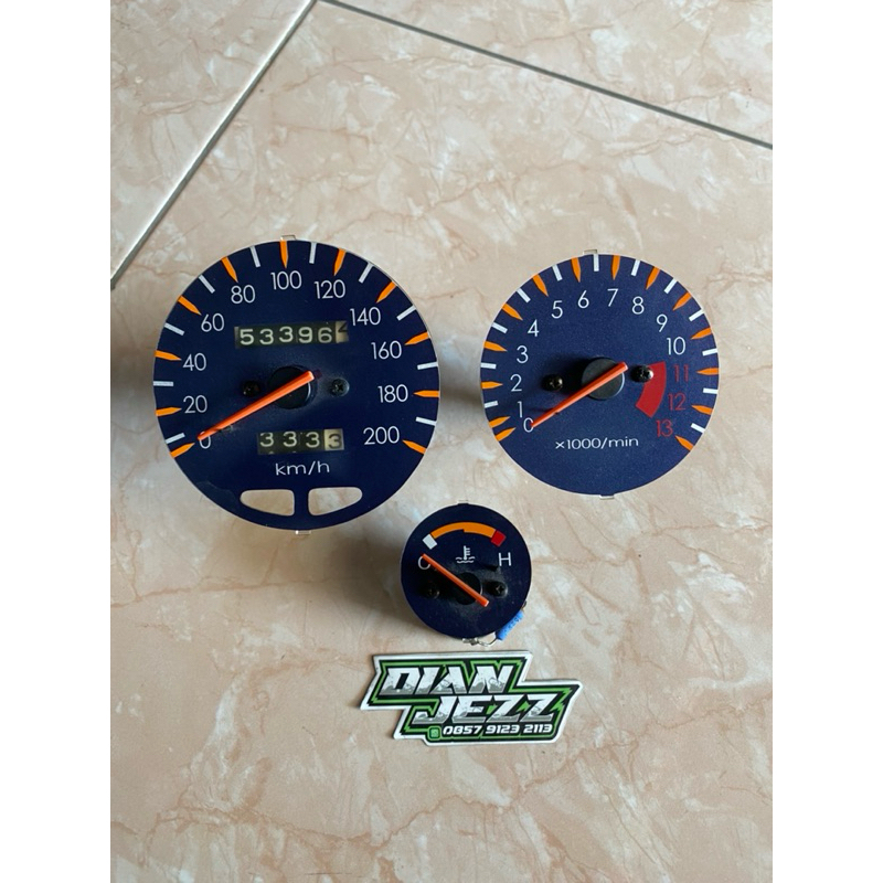 Jual MESIN SPIDOMETER RPM AMPER BENSIN NINJA R 150 SS OLD ORI COPOTAN ...
