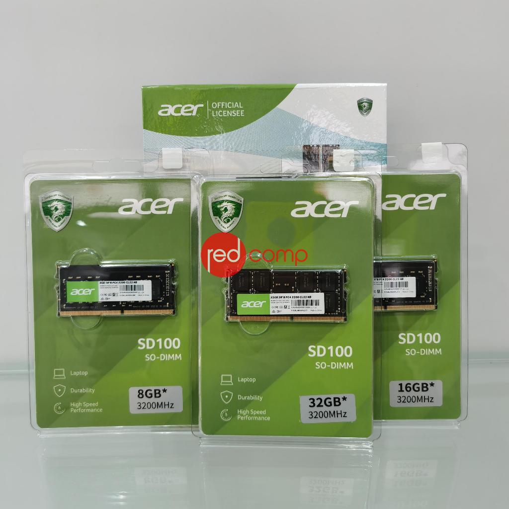 Jual ACER DDR4 3200 MHz CL22 SD100 LAPTOP MEMORY SODIMM | Shopee Indonesia