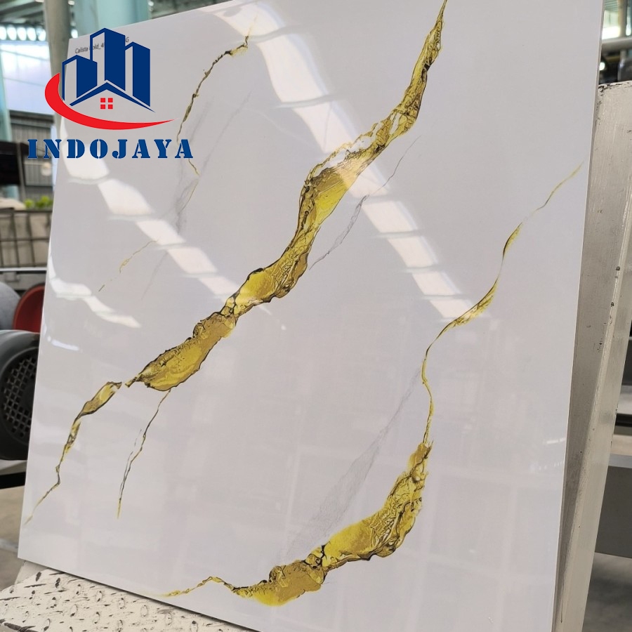 Jual granit 60x60 granite lantai teras dinding Calista gold GLAZED ...