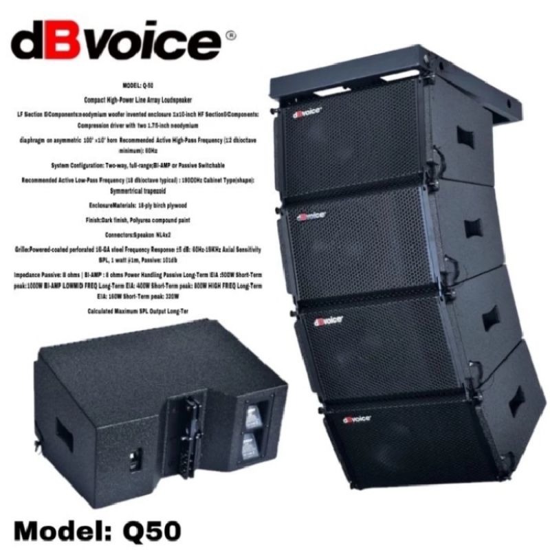 Jual Speaker line array dB Voice Q 50 original 10inch passive Q50 ...