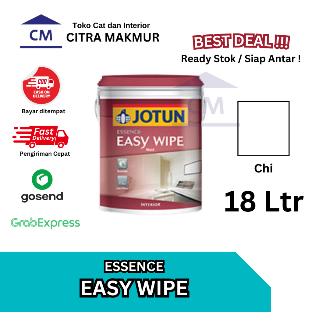 Jual JOTUN Essence EASY WIPE | Putih Chi (7236) 18 Ltr | Shopee Indonesia