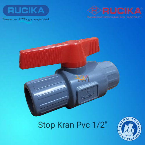 Jual Stop Kran Ball Valve Pvc Rucika 1/2" Inch | Shopee Indonesia