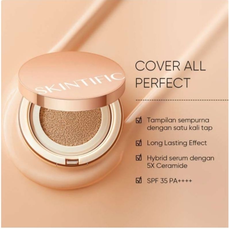 Jual [READY STOK] REFILL & CUSHION SKINTIFIC COVER ALL PERFECT CUSHION ...