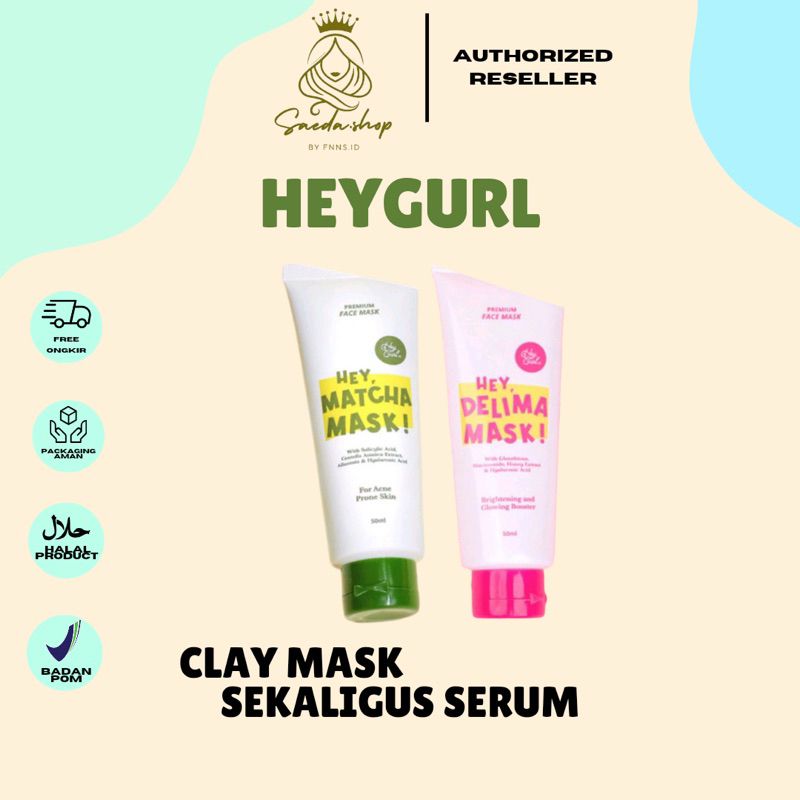 Jual [READY] Clay mask by heygurl.id / CLAY MASK HEYGURL / Clay mask ...