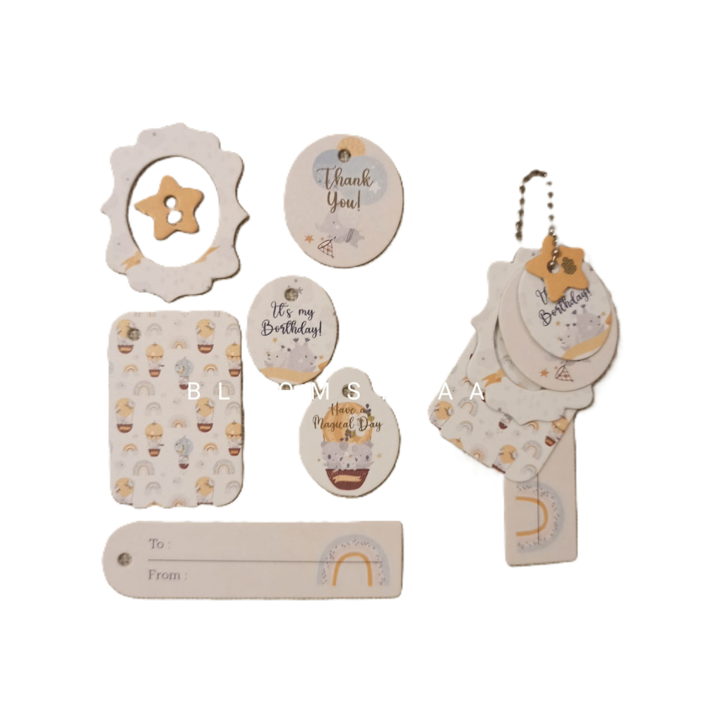 Jual Hang Tag Bundle Birthday Hampers Gift Tag Set Gantungan Kartu ...