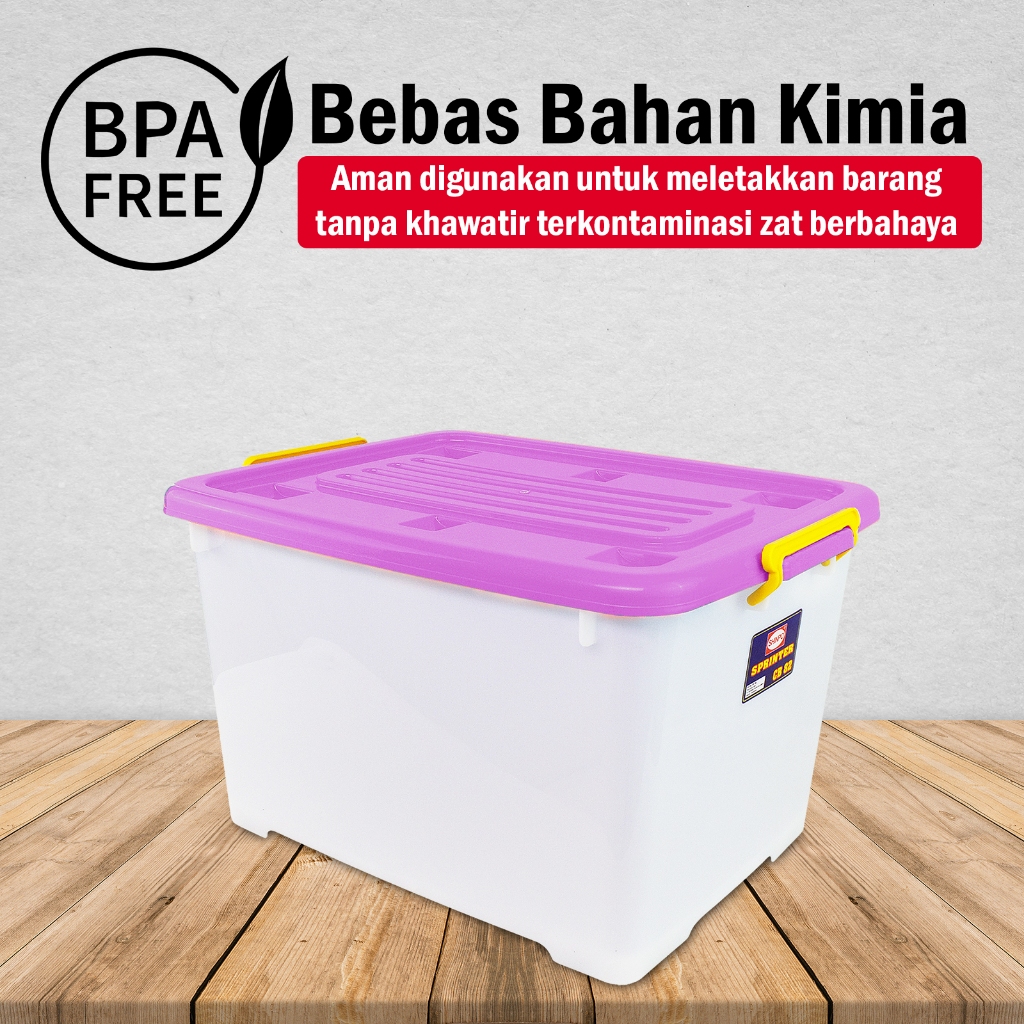 Jual SHINPO Kontainer Plastik Dengan Roda Sprinter Container Box Kotak ...