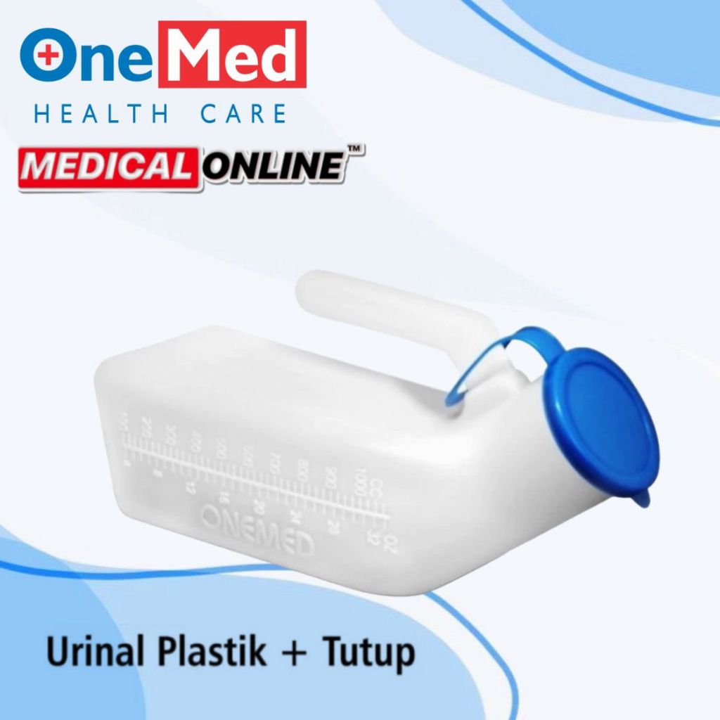 Jual PISPOT URINAL PRIA + TUTUP / LAKI LAKI ONEMED WADAH URINE URIN ...