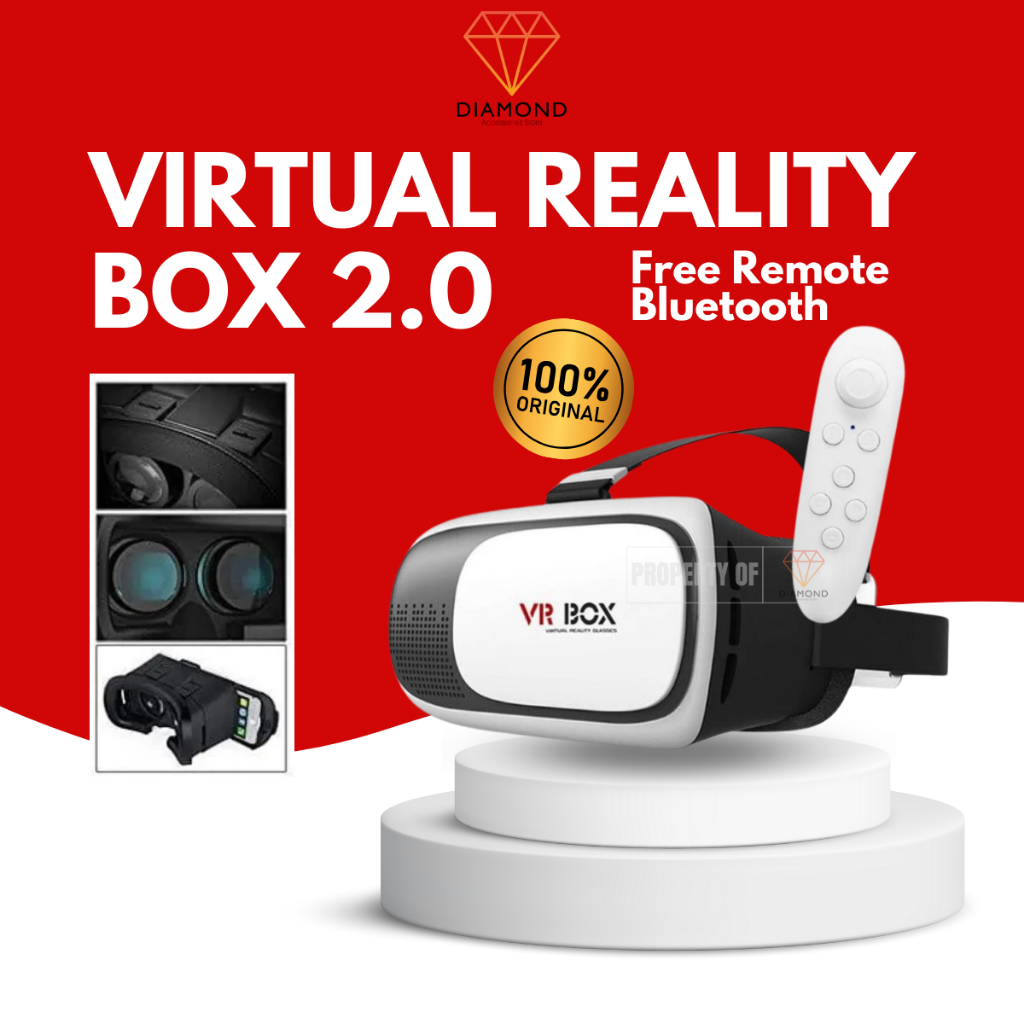 Jual [BONUS REMOTE] ORIGINAL VIRTUAL REALITY FOR SMARTPHONE + REMOTE ...