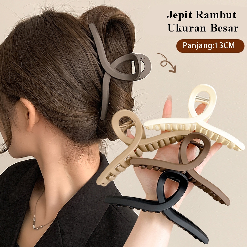 Jual Vary Vase Jepit Rambut Besar Wanita 13cm/Kartu Rambut Sederhana ...