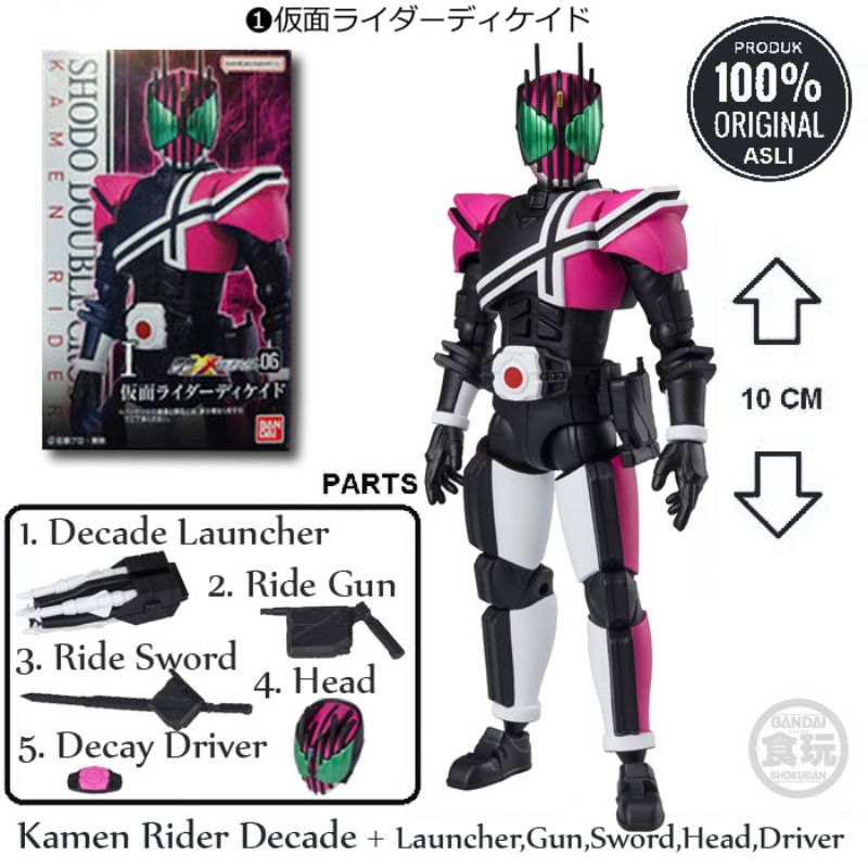 Jual MINI SHF/SHODO XX - VOL.6 - KAMEN RIDER DECADE & PART (SET) - ORI ...