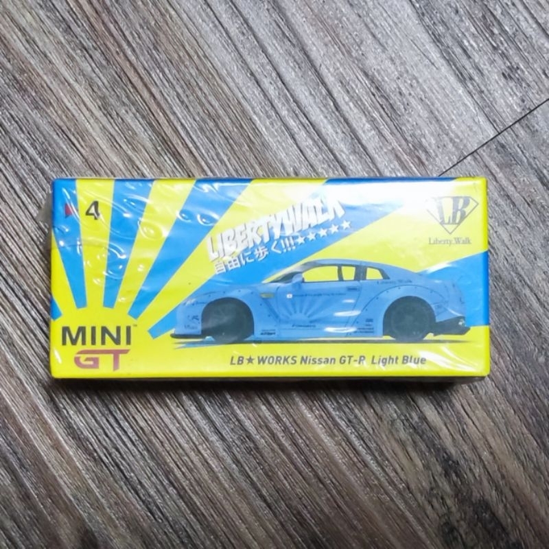 Jual Mini GT 4 LBWK Nissan R35 Light Blue | Shopee Indonesia