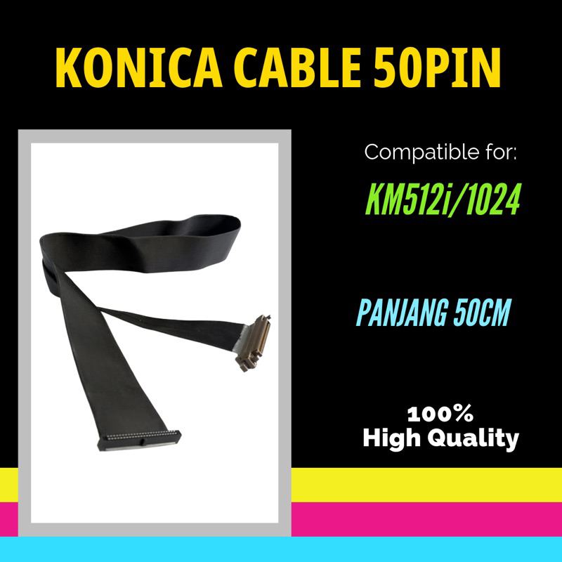 Jual Kabel Print Head Konica KM 512i Single 50P 50 Pin | Shopee Indonesia