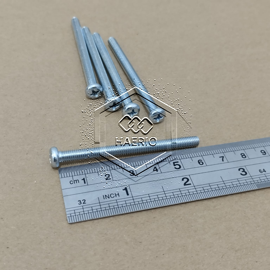 Jual BAUT JP M5X60 PAN HEAD SEKRUP M5 X 60 PANJANG 6CM 6 CM 5X60 5 X 60 MM 60MM OBENG PLUS SKRUP ...