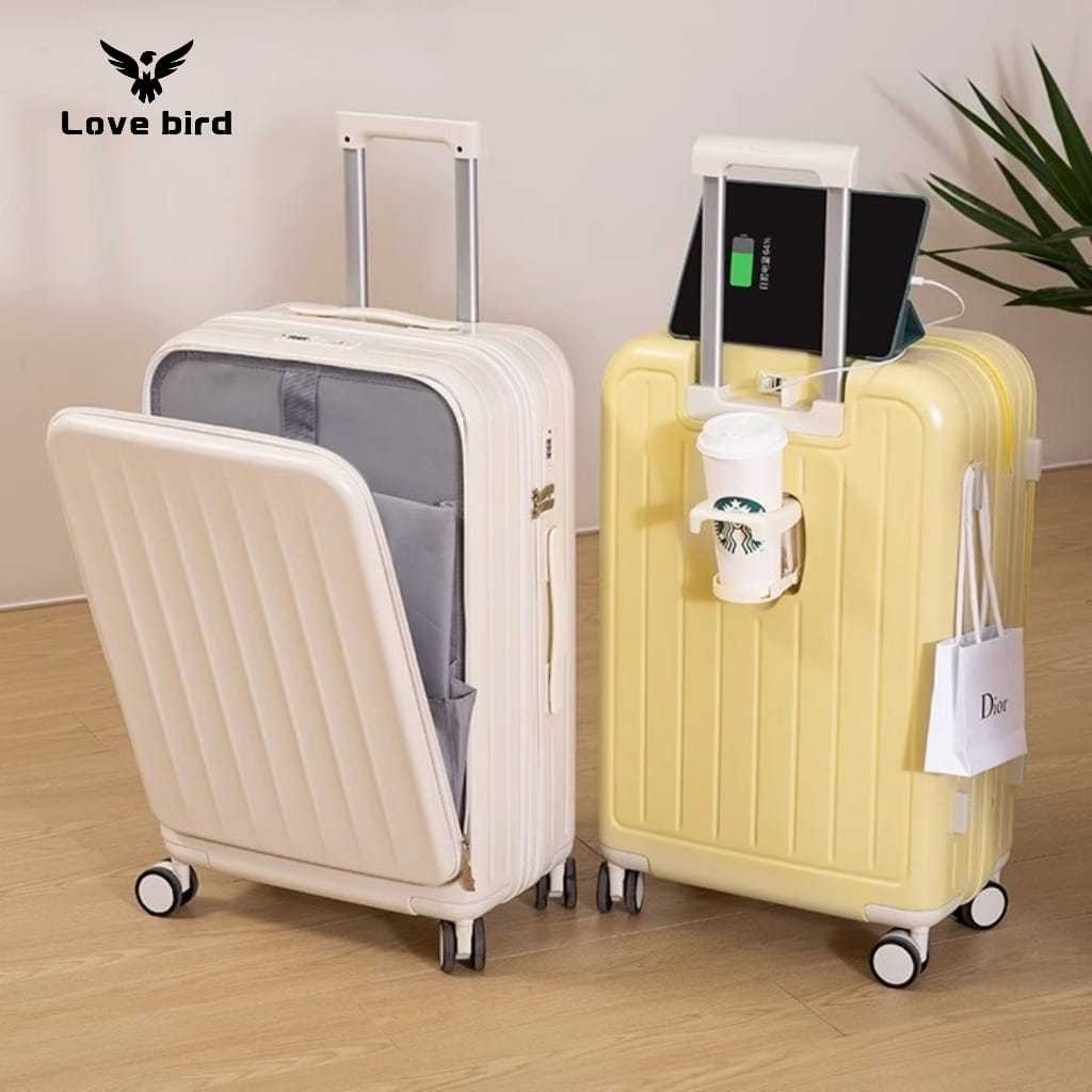 Jual Love bird Koper 2 in 1 Koper kabin Laptop USB koper 20''24 inch ...