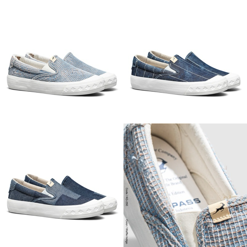 Jual Compass Retrograde Slip-On Washed Denim Pack 100% Original ...