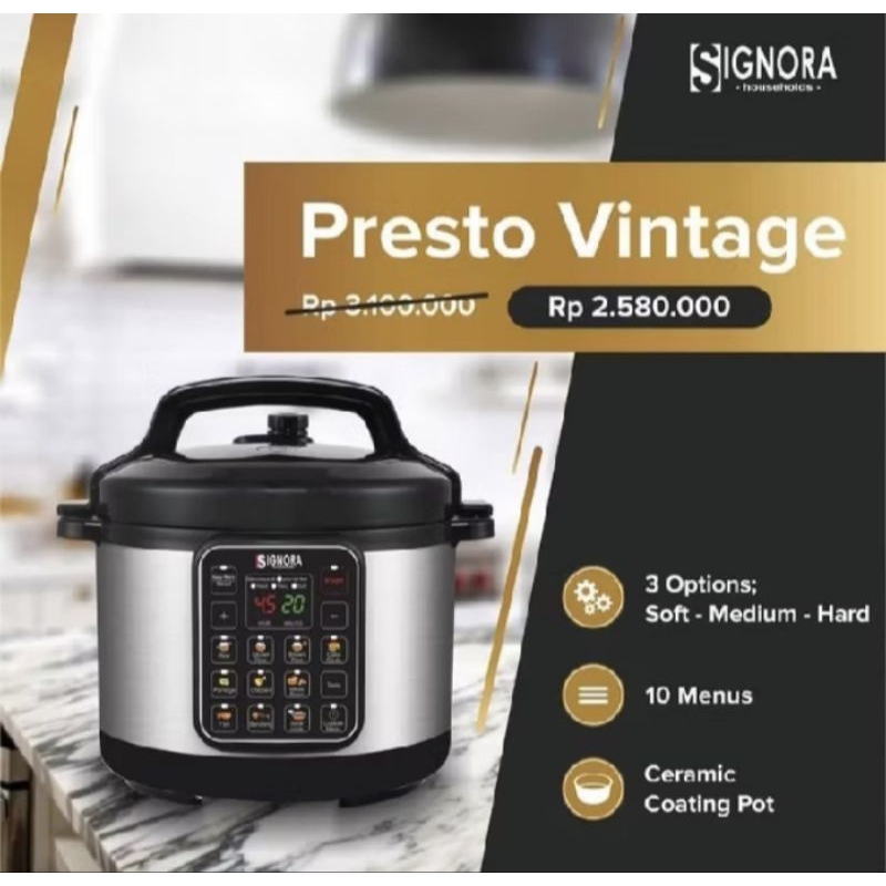 Jual Signora Digital Presto Vintage 5 Liter | Shopee Indonesia