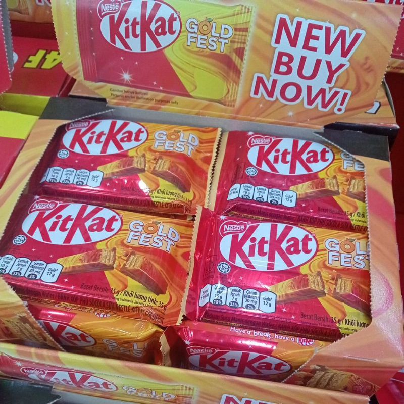Jual KitKat 4F Gold Fest Nestle 35g | Shopee Indonesia