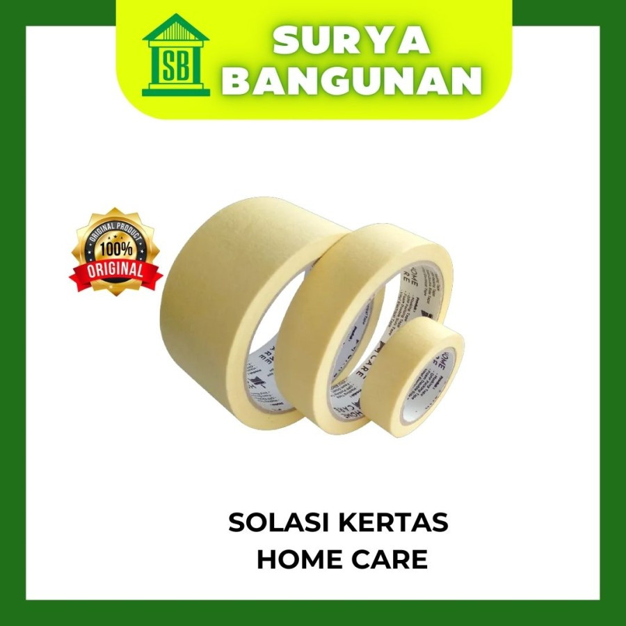 Jual Lakban Kertas Isolasi Kertas Masking Tape Home Care | Shopee Indonesia
