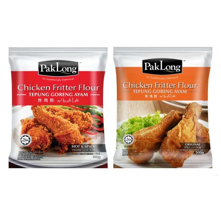 Jual Pak Long Tepung Ayam Goreng 500gr Fired Chicken Fritter Flour ...