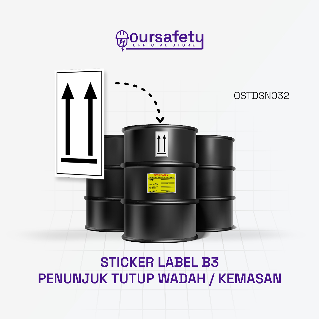 Jual Stiker LABEL B3 PENUNJUK TUTUP WADAH / KEMASAN - Label ...
