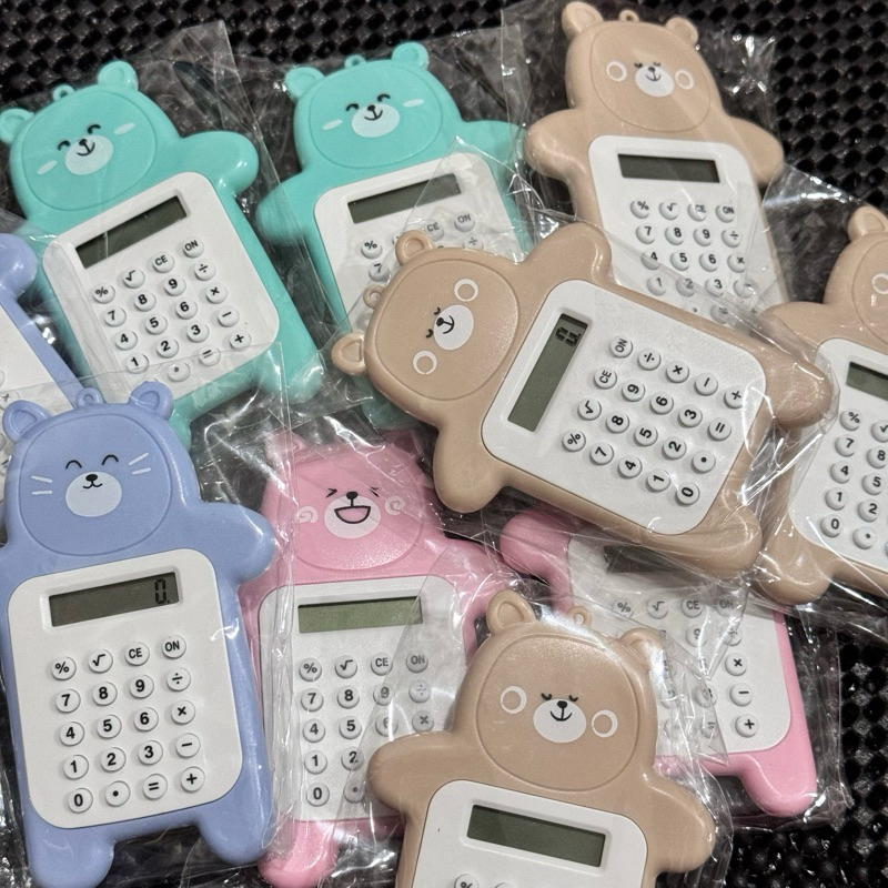 Jual Kalkulator Mini 8 Digit Portable Lucu Motif Bear Kalkulator ...
