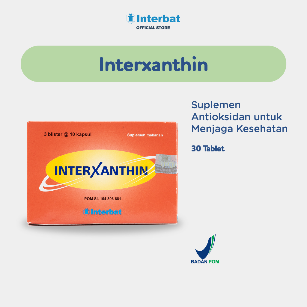 Jual Interxanthin 3 Strip @10 Tablet - Suplemen Antioksidan untuk ...