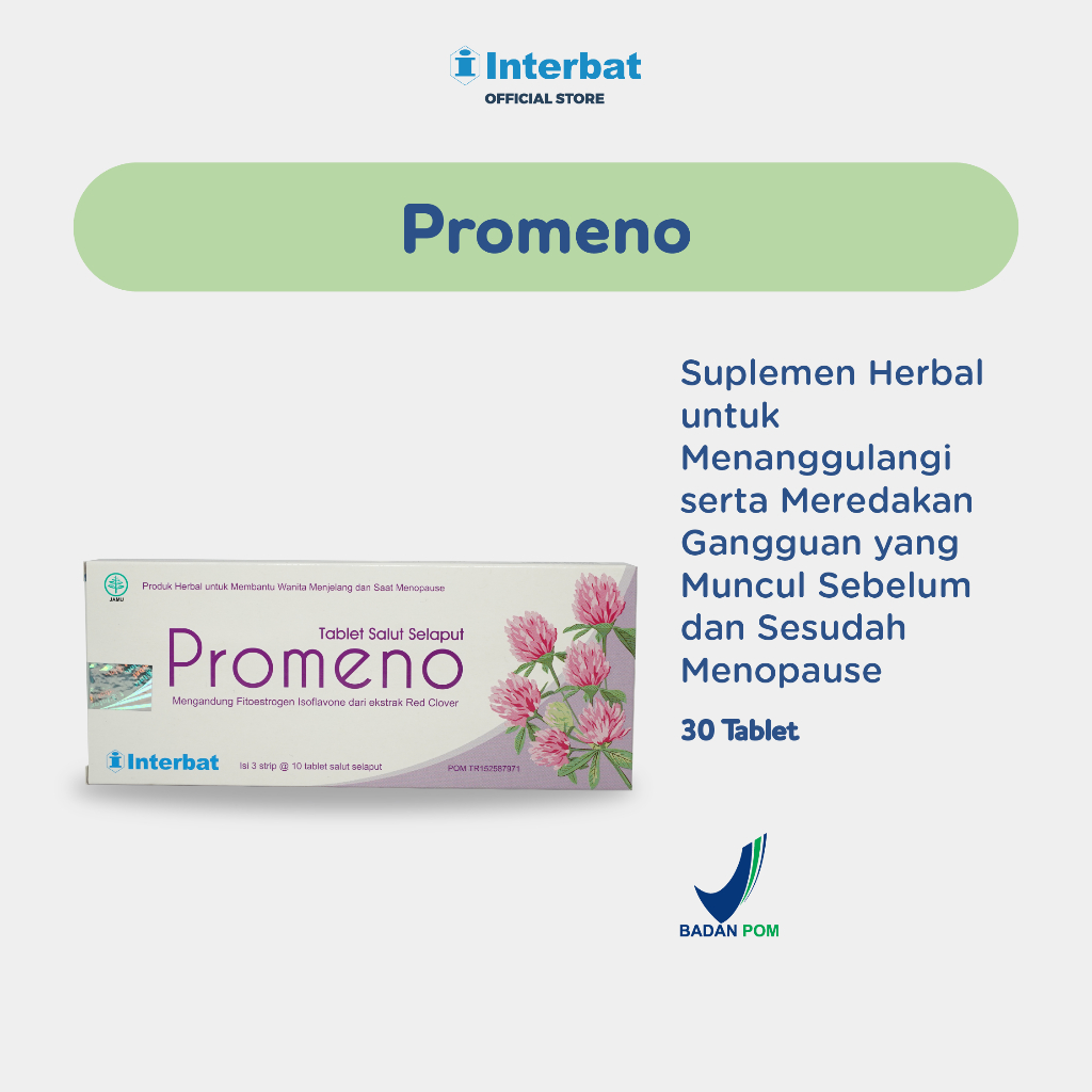 Jual Promeno 3 Strip @10 Tablet - Suplemen Herbal untuk Menanggulangi ...