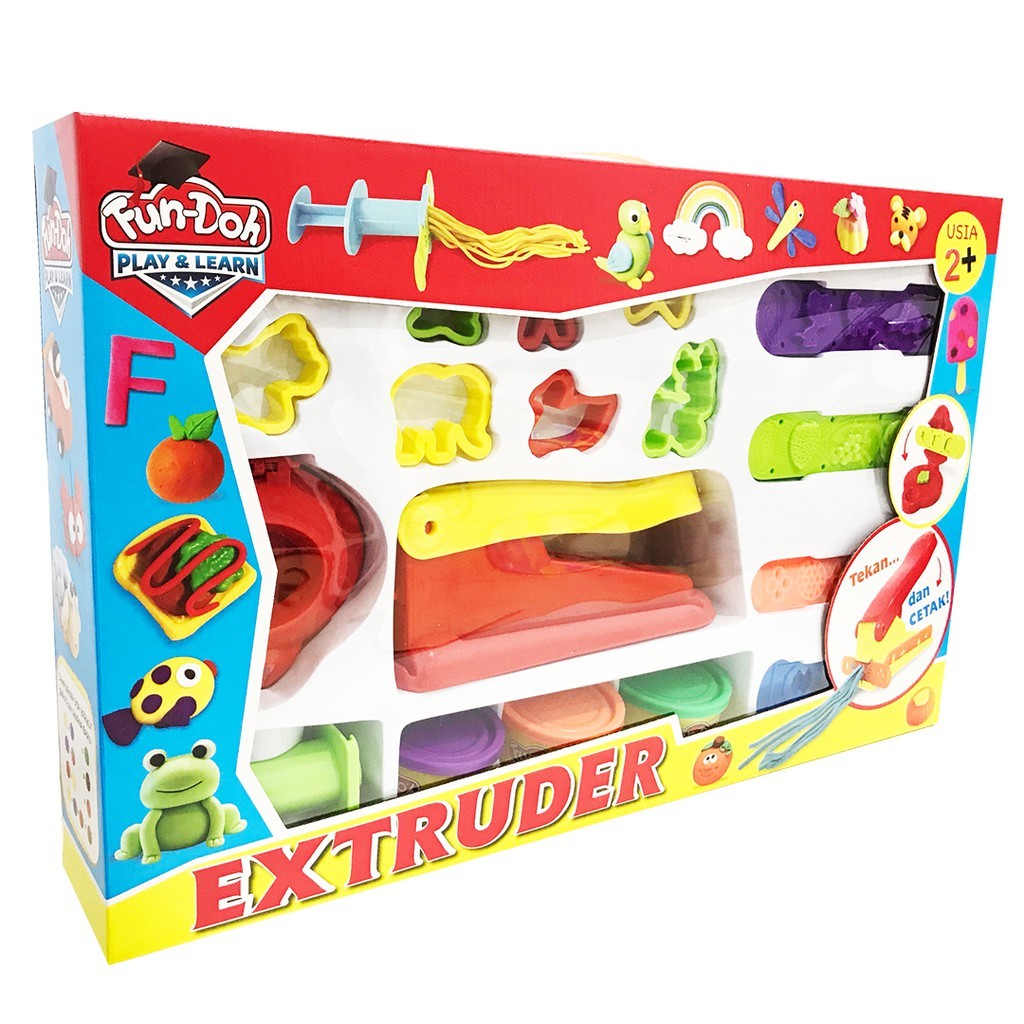 Jual Fundoh Extruder / Fun Doh / Playdoh / Playdough / Mainan Lilin ...