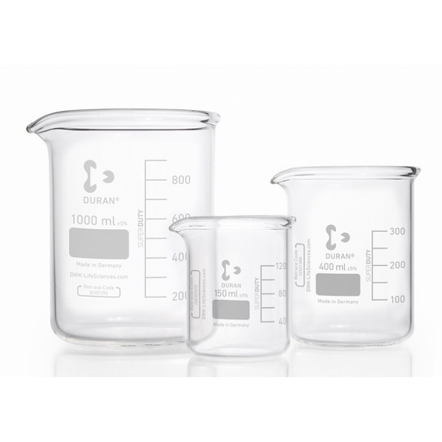 Jual Beaker Glass 1000 ml Duran. Beaker Kaca | Shopee Indonesia