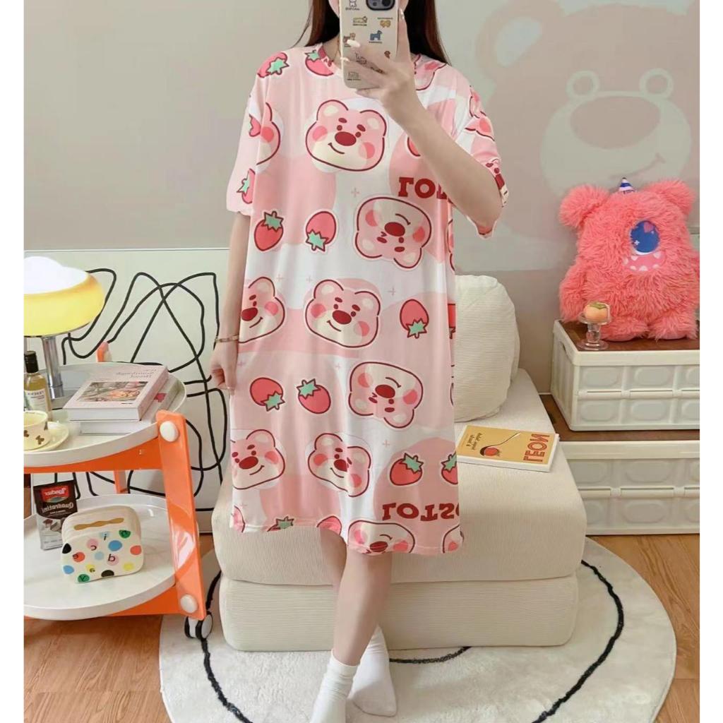 Jual BAJU TIDUR DASTER DRESS LD 110 LUCU IMPORT | Shopee Indonesia