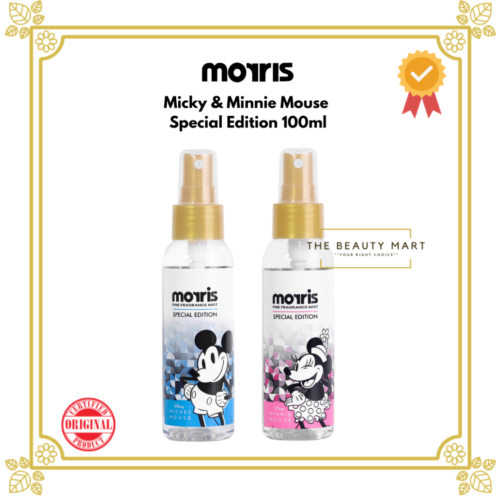 Jual Morris Mickey & Minnie Mouse Fine Fragrance Mist 100ml | Shopee ...