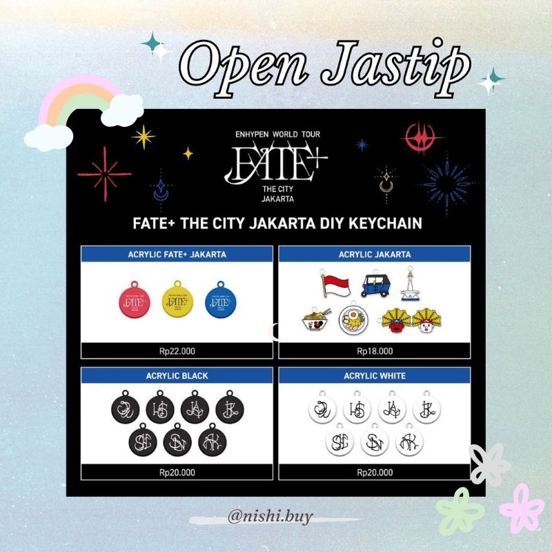 Jual Acrylic Keychain - Enhypen Merch Fate+ The City Jakarta | Shopee ...