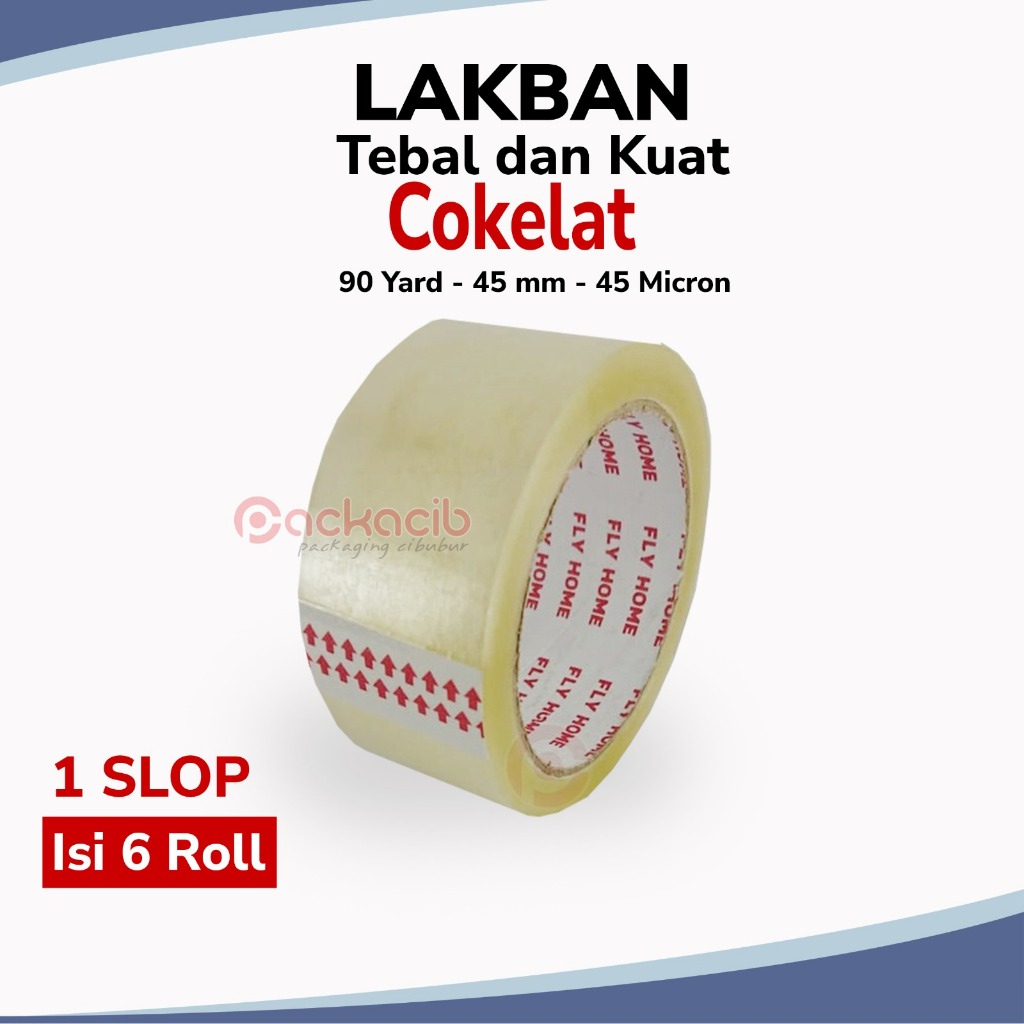 Jual Lakban Bening 2Inch 45mm x 90Yrd 45 Micron | Daya Rekat Kuat ...