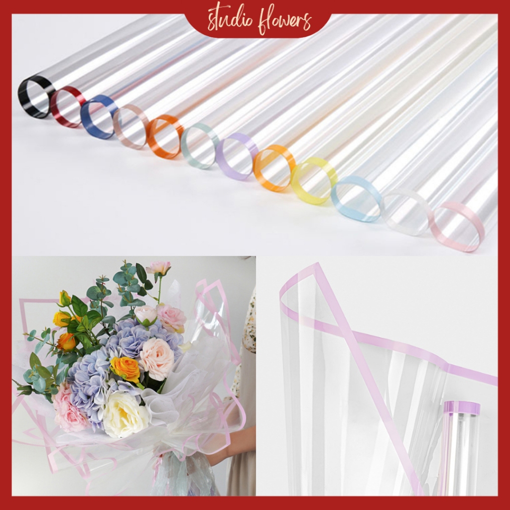 Jual Kertas Bunga Buket Cellophane Transparan / Flower Wrapping Paper ...