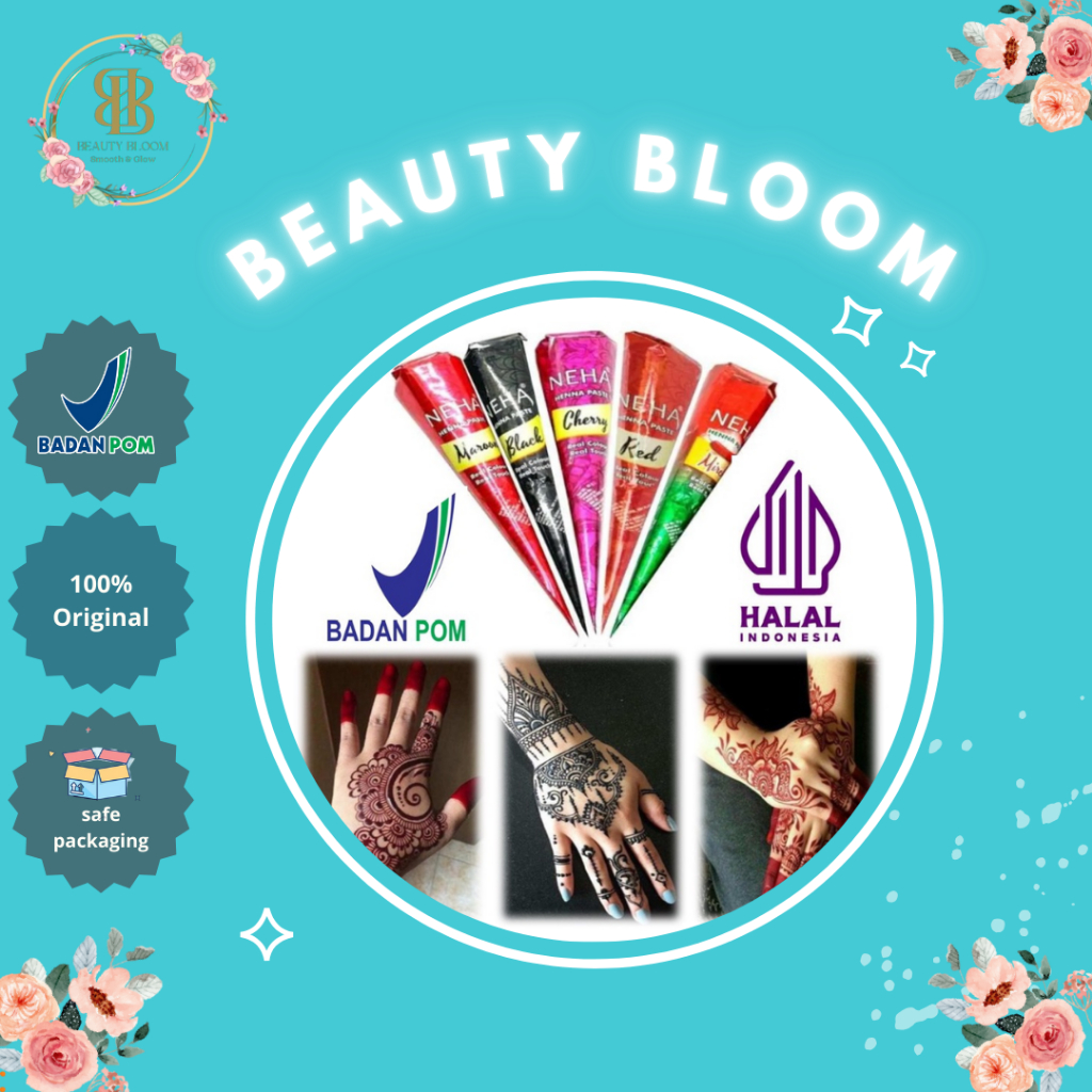 Jual HENNA PASTE HENNA HALAL BPOM ECERAN Heena Henna Hena Magic Herbal ...