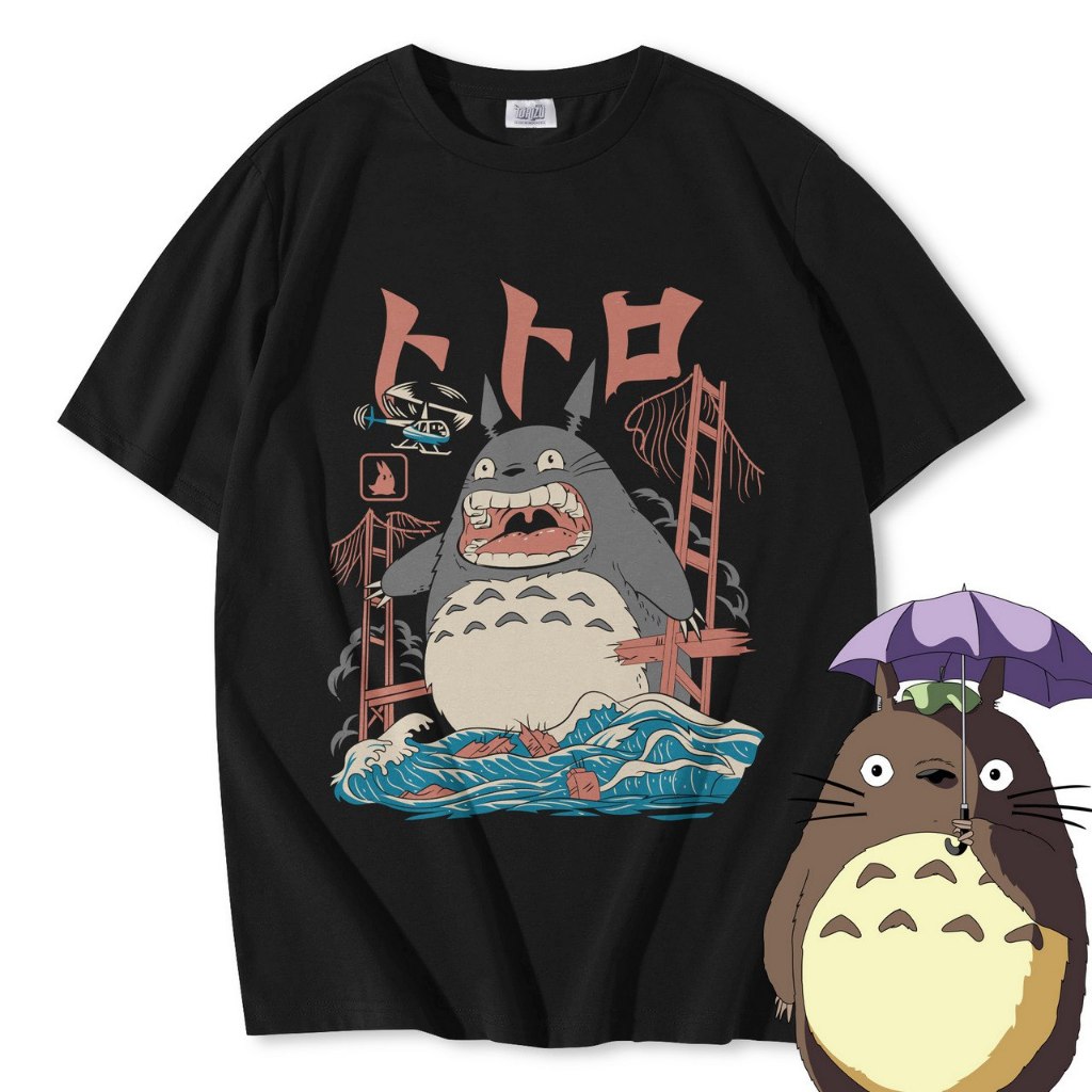 Jual Kaos My Neighbor Totoro Totoro Kaiju Angry Anime Wibu Ghibli ...